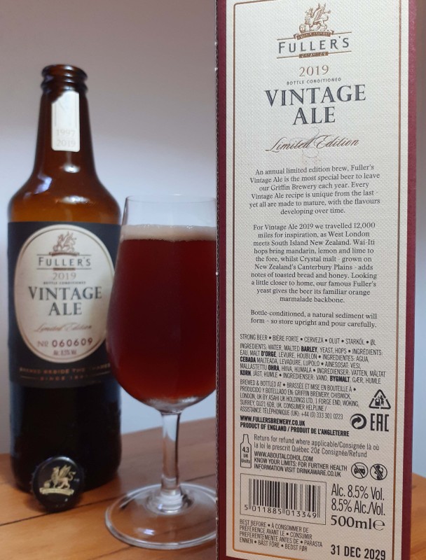 Cerveja Vintage Ale 2019 - Fuller's